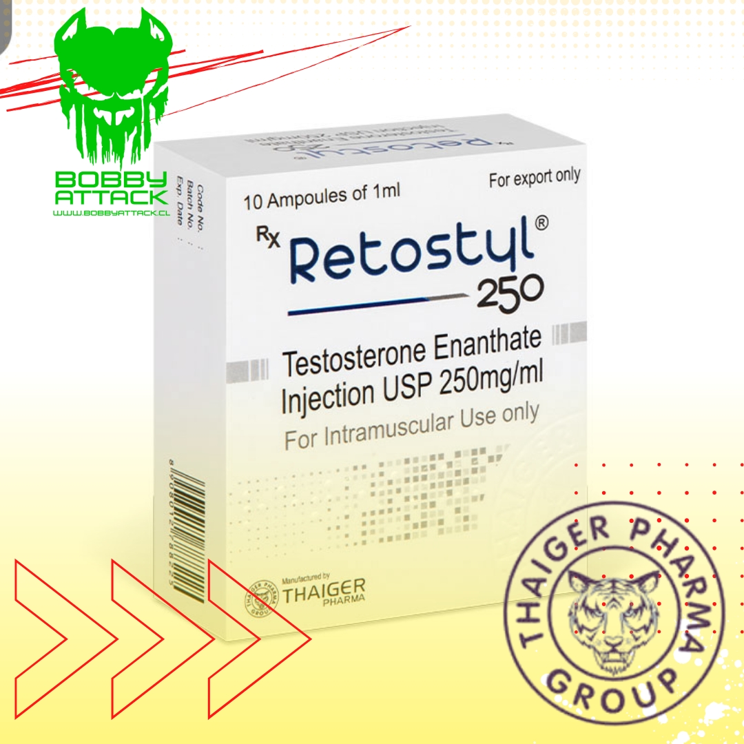 Testosterona Enantato Retostyl 250mg/10ml Thaiger Pharma - Bobby Attack